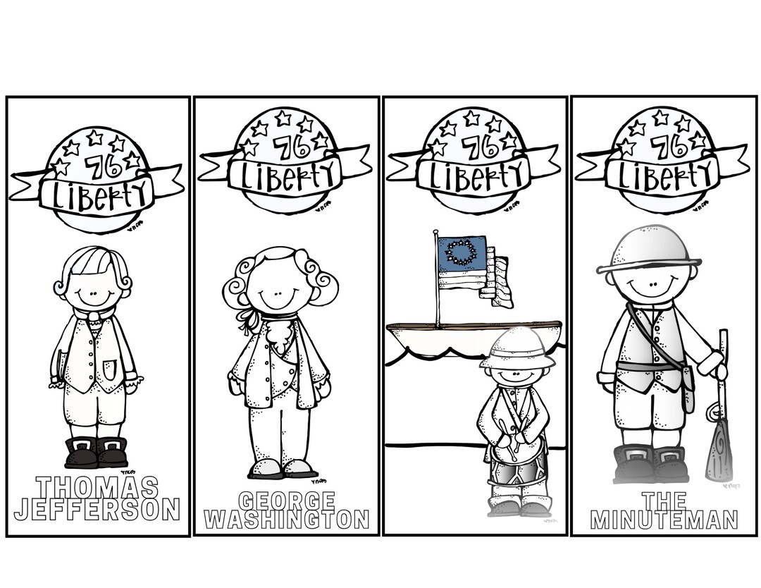 Digital Bookmarks to Color Using Melonheadz Clipart - Etsy