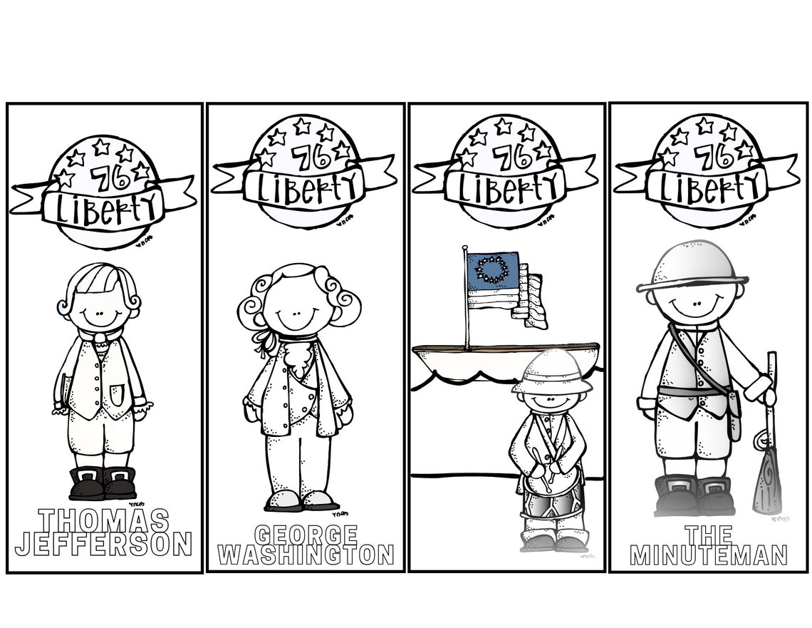 Digital Bookmarks to Color Using Melonheadz Clipart - Etsy