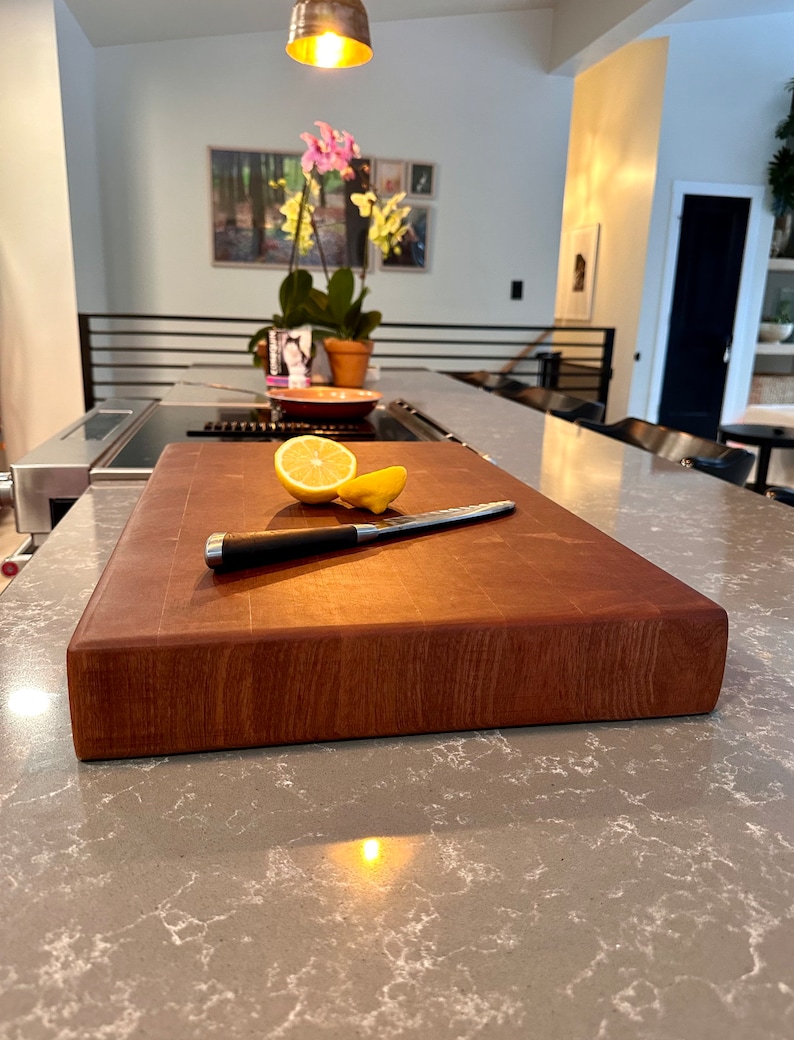 XL Thick Mahogany Butcher Block - Etsy