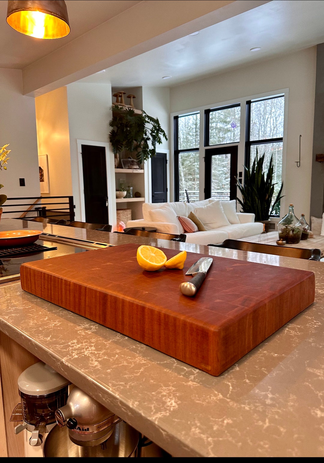 XL Thick Mahogany Butcher Block - Etsy