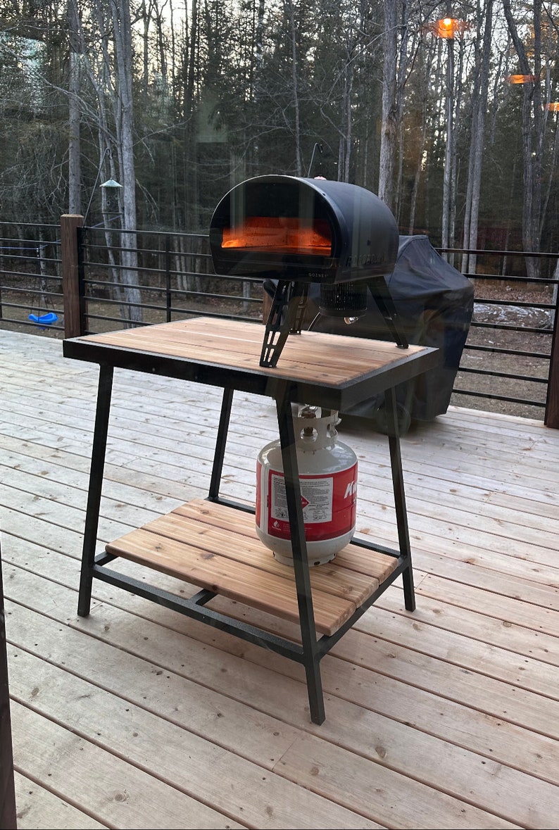 Outdoor Pizza Oven Table. Grill Table. Pizza Oven Stand / Ooni Stand - Etsy