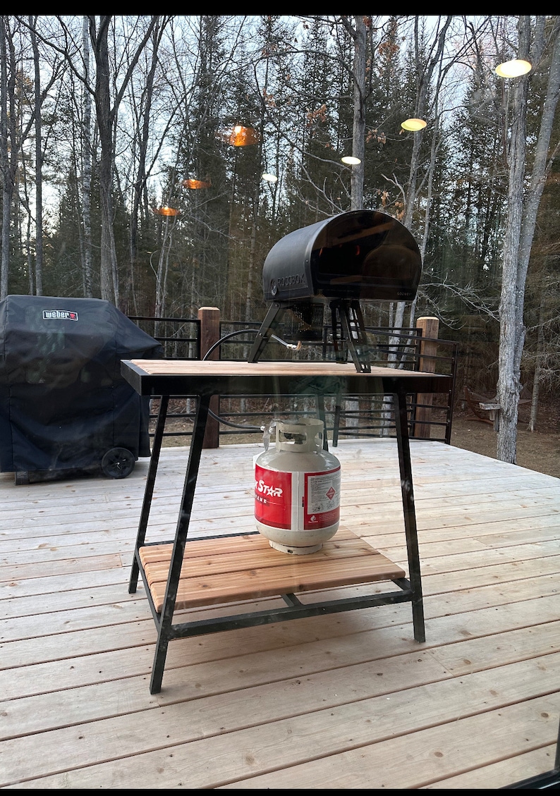Outdoor Pizza Oven Table. Grill Table. Pizza Oven Stand / Ooni Stand - Etsy