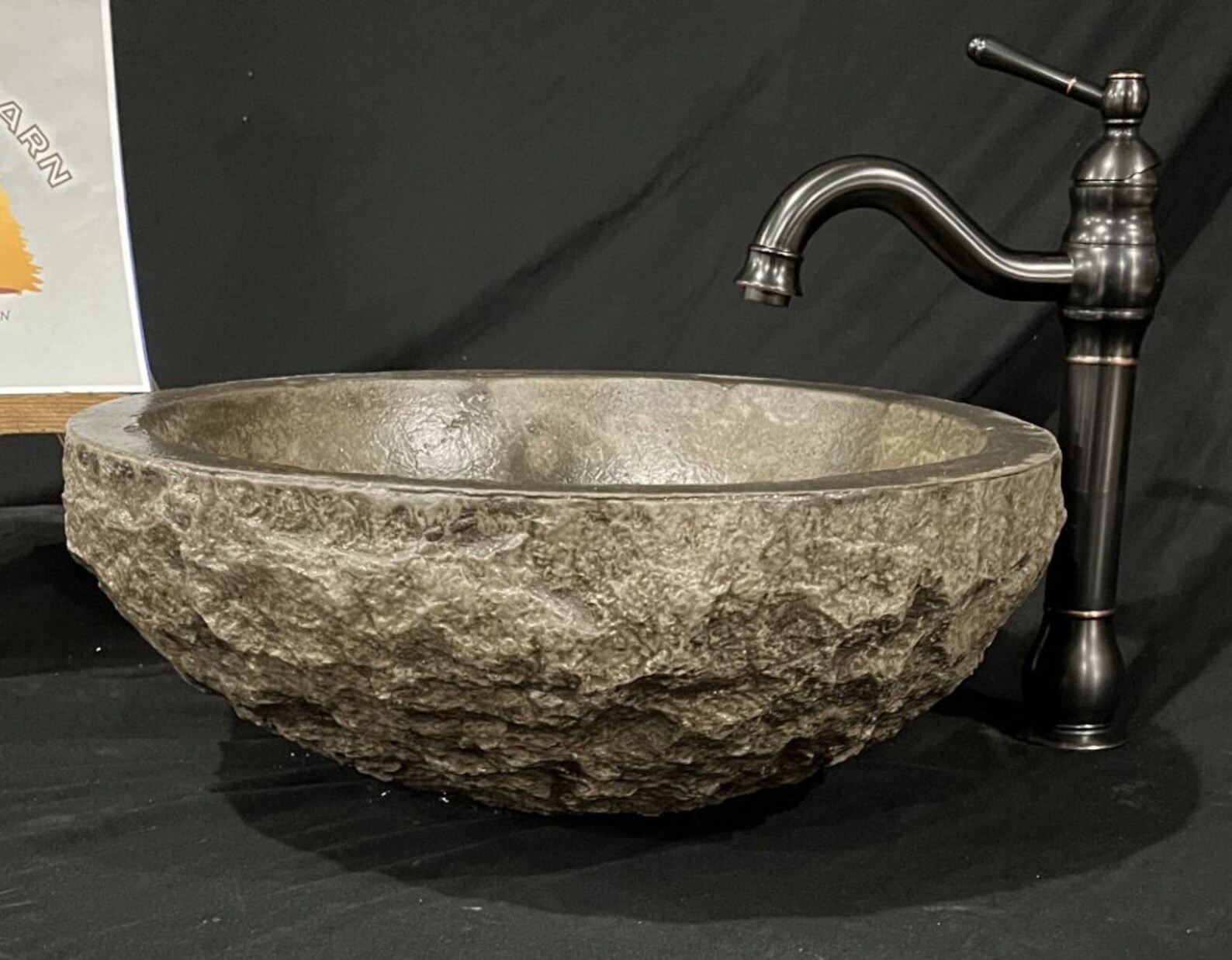 Concrete Vessel Bowl Sink, Cedar Brown, Vessel Sink, Rustic Bathroom - Etsy
