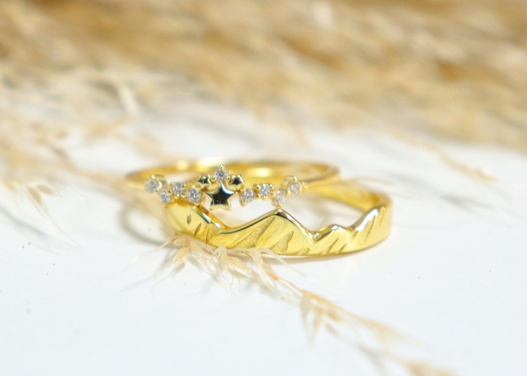 ACOTAR Feyre Ring, Night Court Rings, Starry Moutain Ring Set, ACOTAR ...