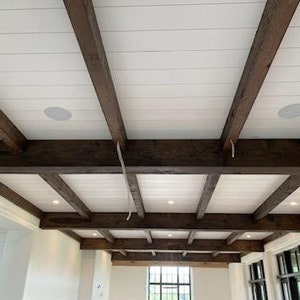 Sample- Custom Rustic White Oak Box Beams - Etsy