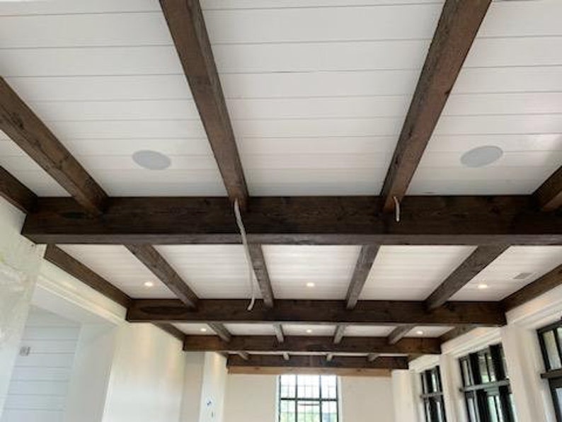 Sample- Custom Rustic White Oak Box Beams - Etsy