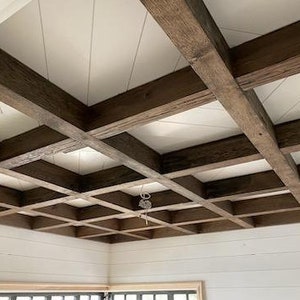 Sample- Custom Rustic White Oak Box Beams - Etsy