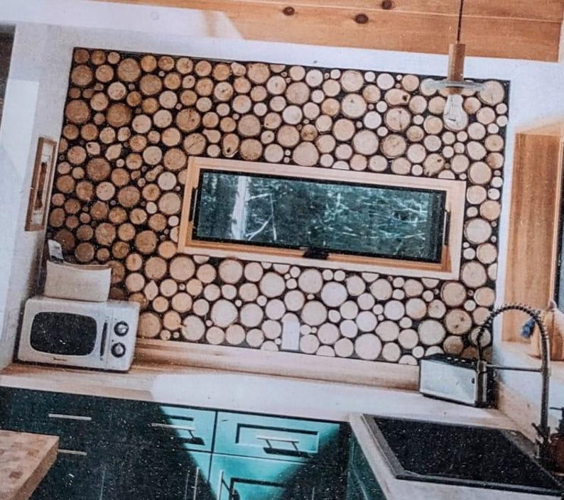 Mixed Log End Grain Wall Cladding - Etsy