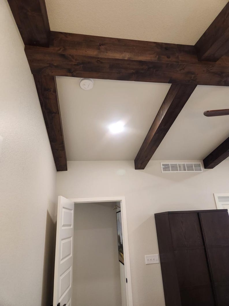 Sample- Custom Knotty Alder Box Beams - Etsy