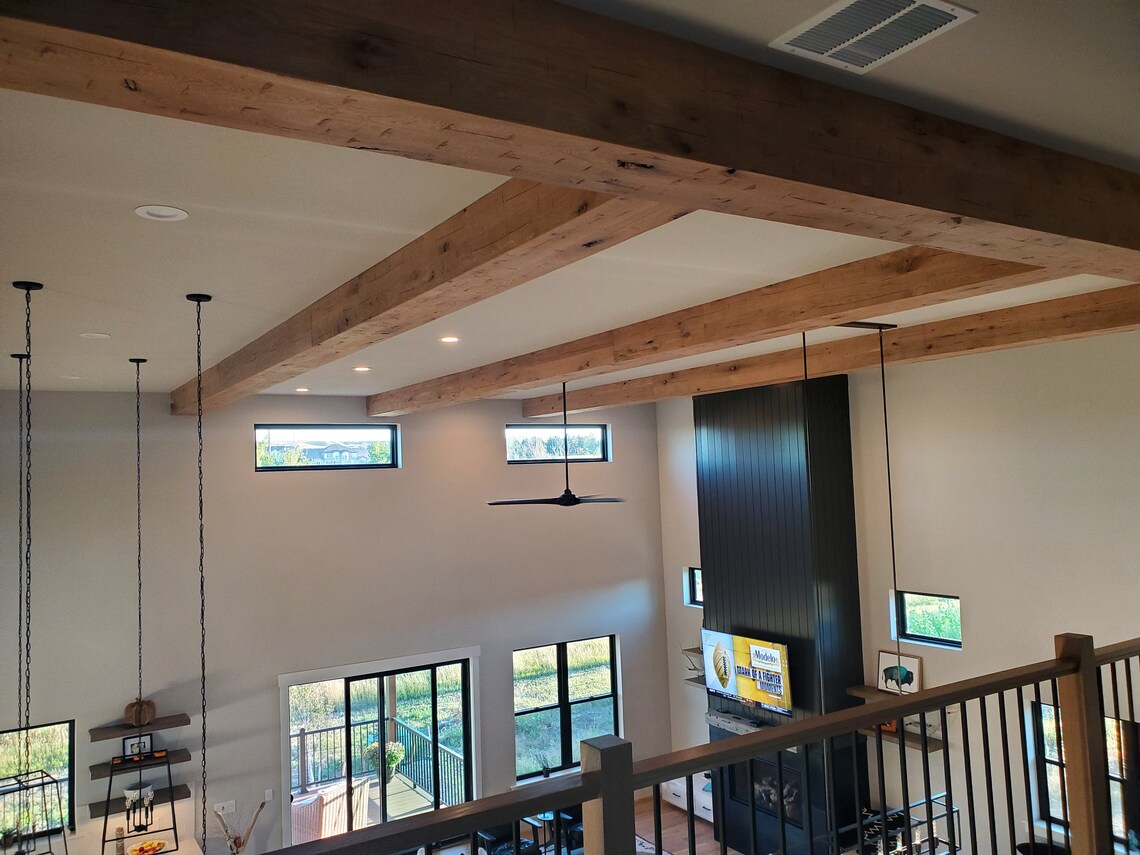 Sample- Custom Rustic White Oak Box Beams - Etsy