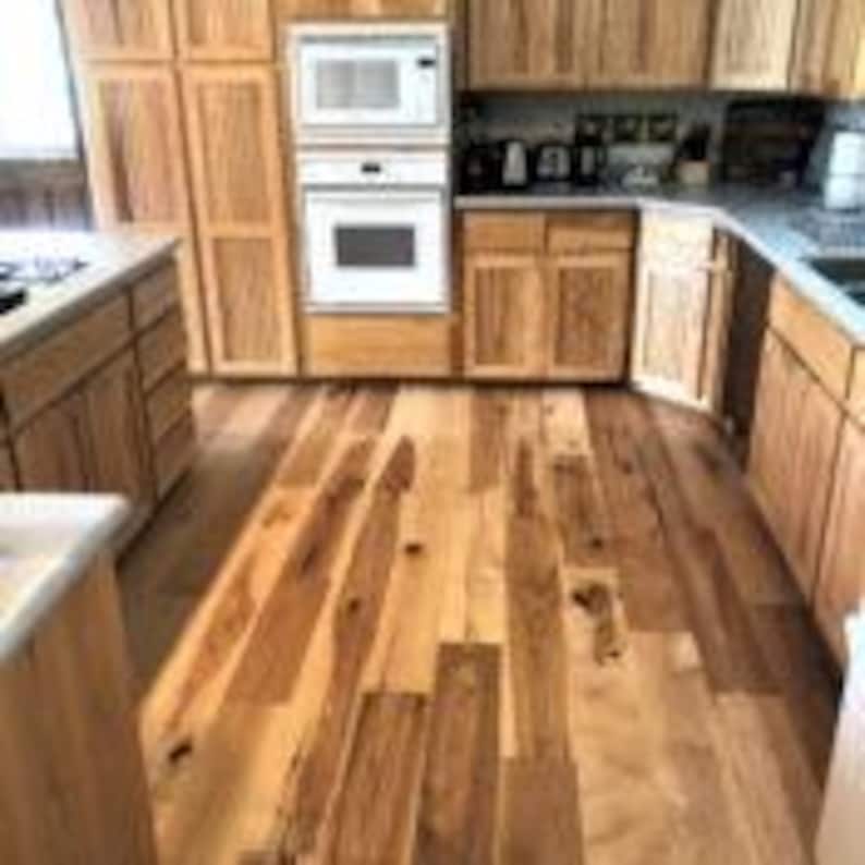 Wide Plank Rustic Hickory Flooring Sample - Etsy