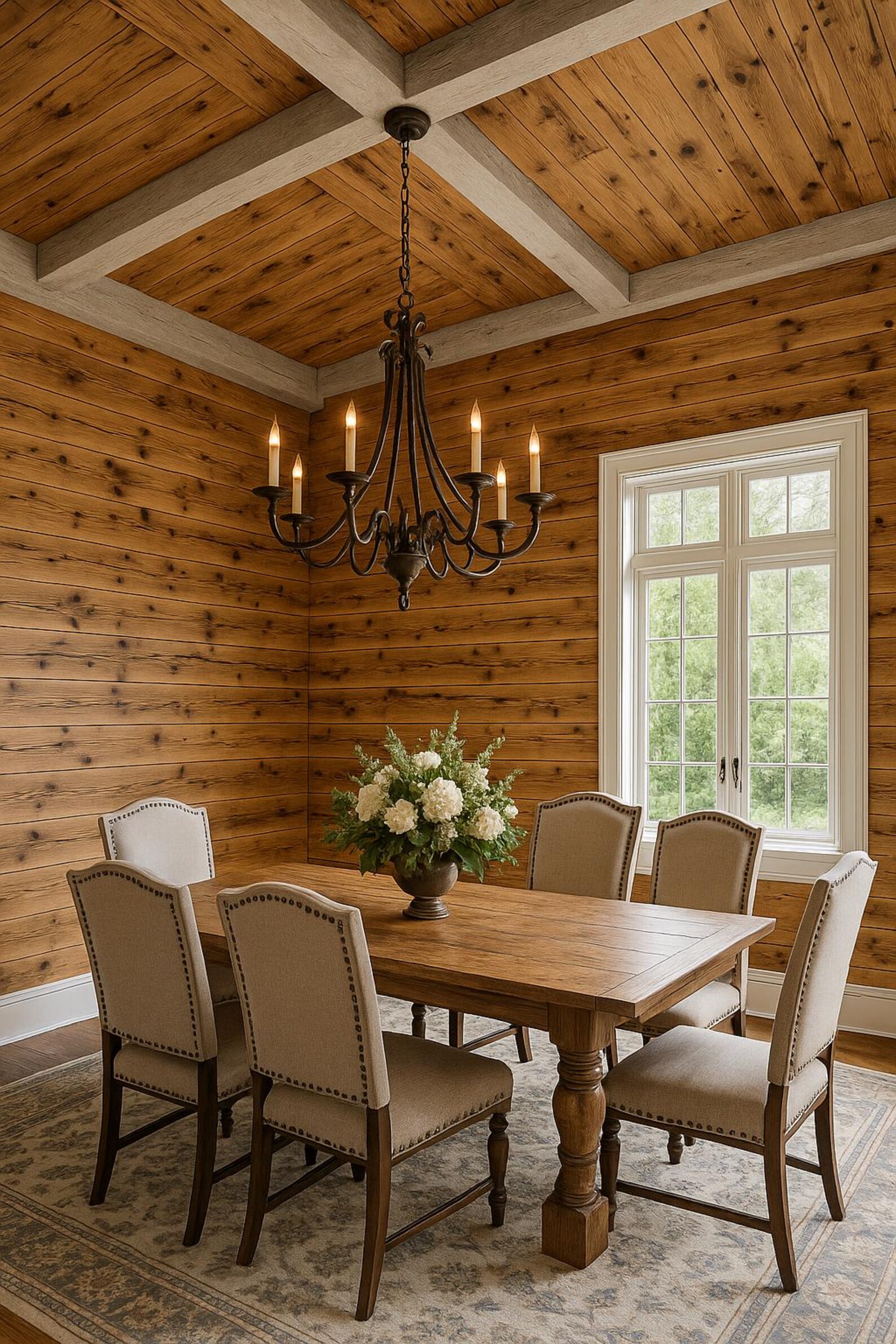 Rustic Hickory Heart Ceiling & Wall Cladding – Mixed or Single Widths ...