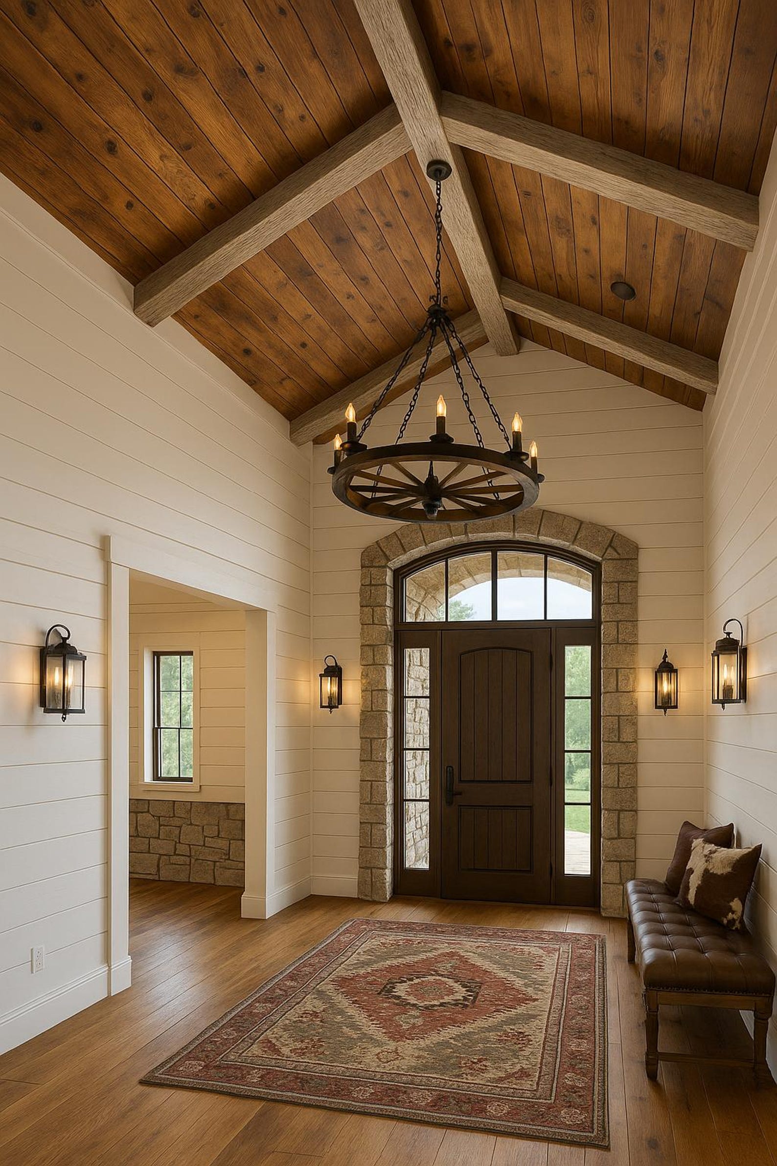 Rustic Hickory Heart Ceiling & Wall Cladding – Mixed or Single Widths ...