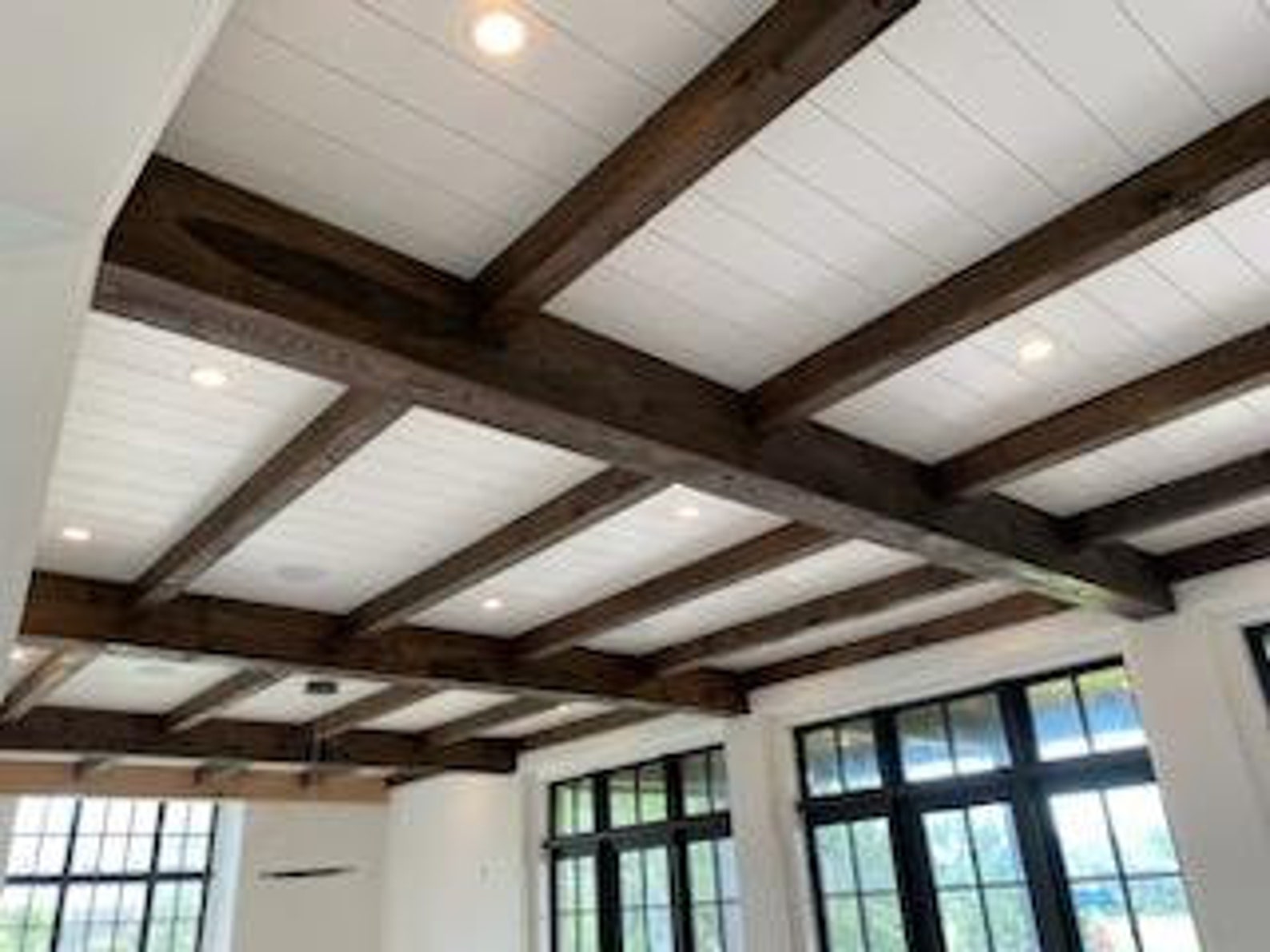 Sample- Custom Rustic White Oak Box Beams - Etsy