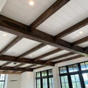 Sample- Custom Rustic White Oak Box Beams - Etsy