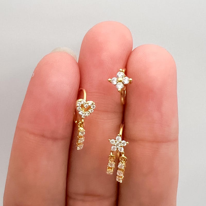 Dangling Nose Ring - Etsy