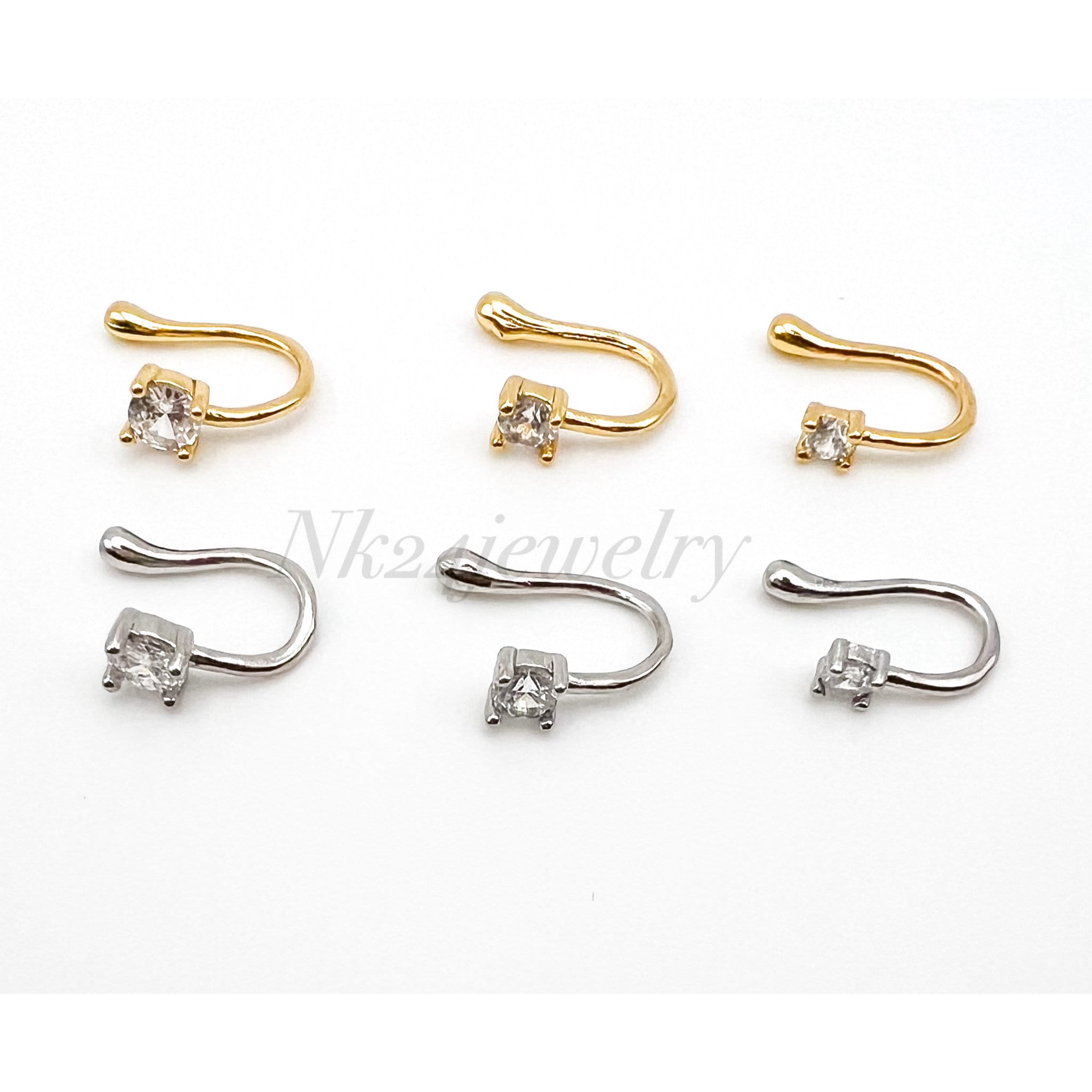 Fake Nose Ring, Non Piercing Nose Ring, Fake Nose Cuff, Nose Ring, Fake ...