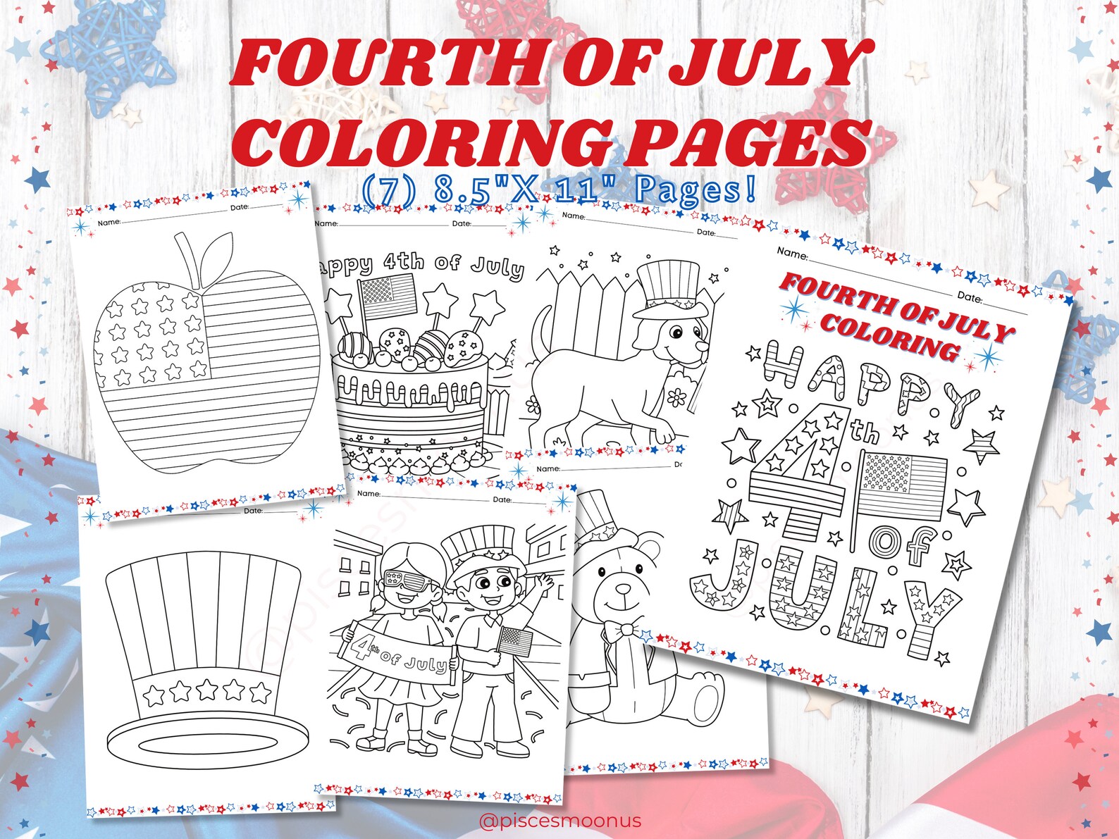 Fourth of July Coloring Pages | 4th of July Party | Printable for Kids ...
