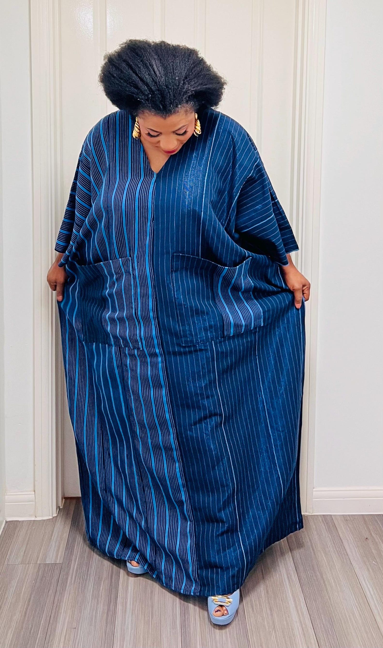Abeke Exclusive Aso Oke Kaftan With Head Tie - Etsy