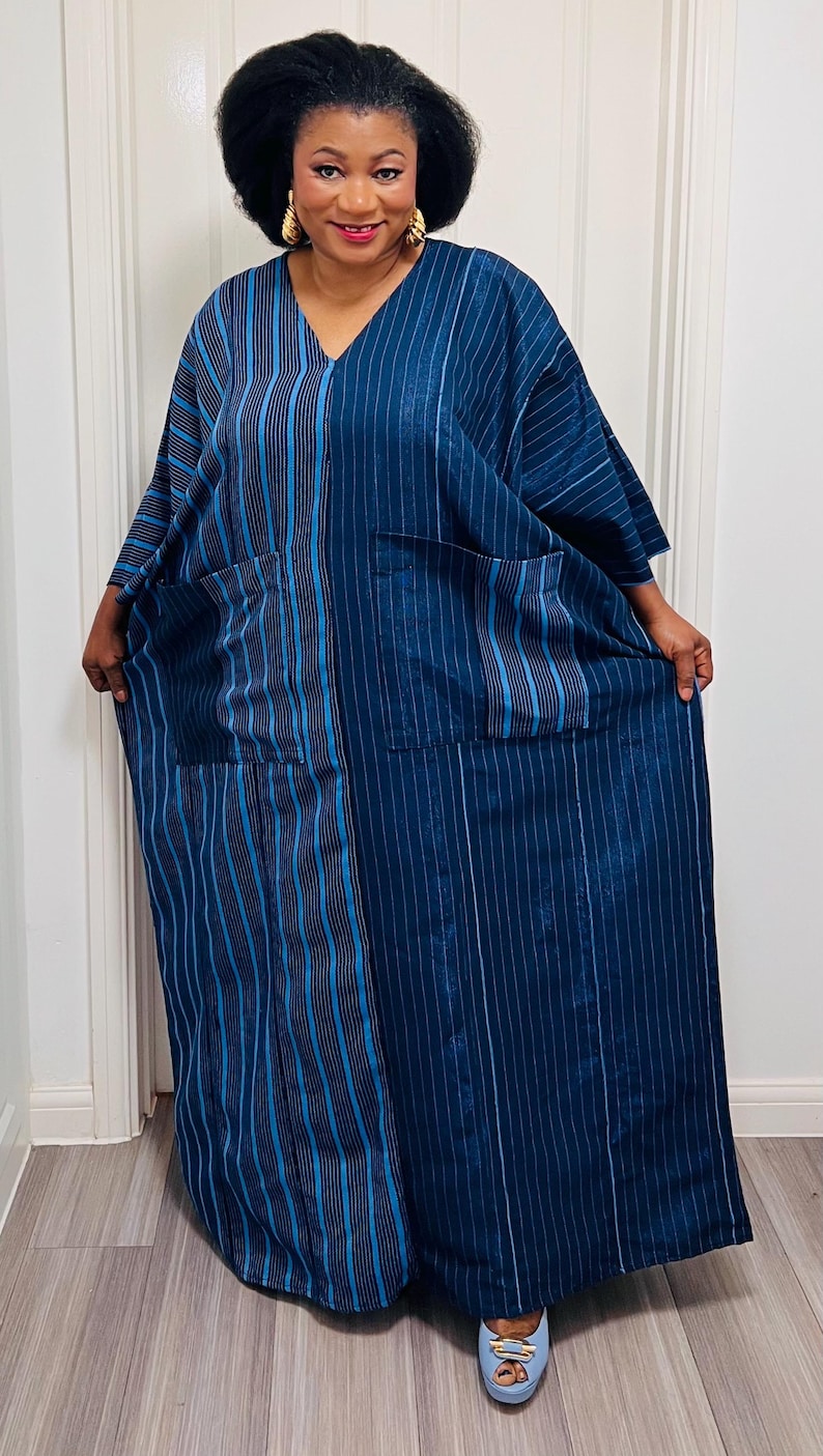 Abeke Exclusive Aso Oke Kaftan With Head Tie - Etsy