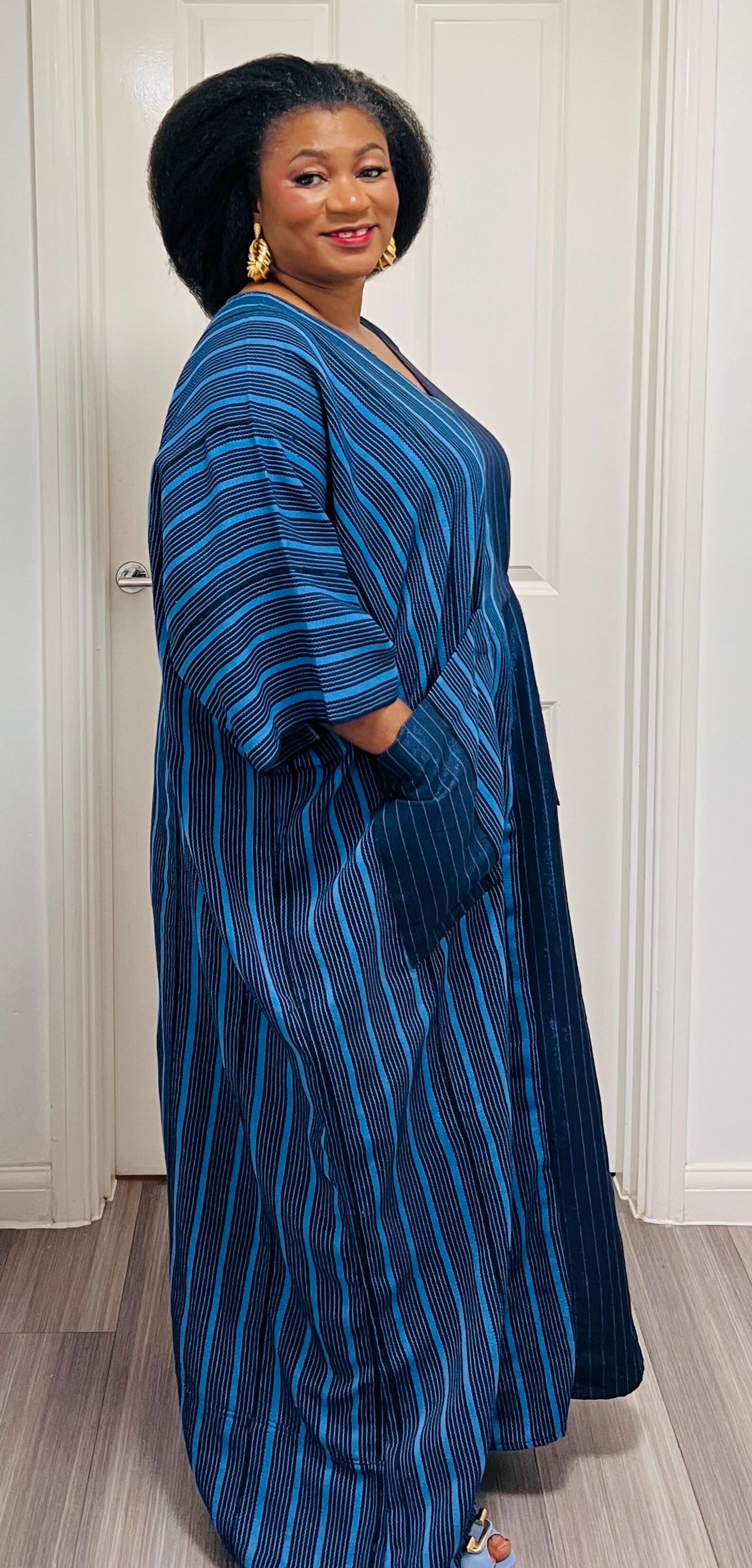Abeke Exclusive Aso Oke Kaftan With Head Tie - Etsy