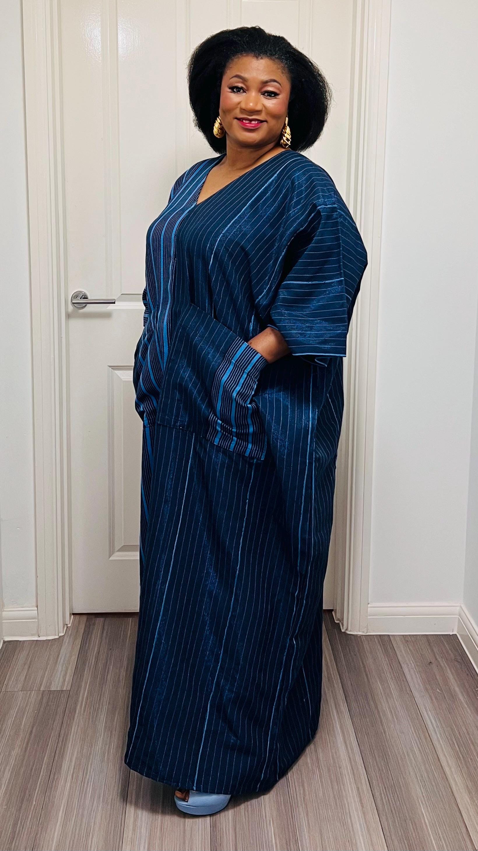 Abeke Exclusive Aso Oke Kaftan With Head Tie - Etsy