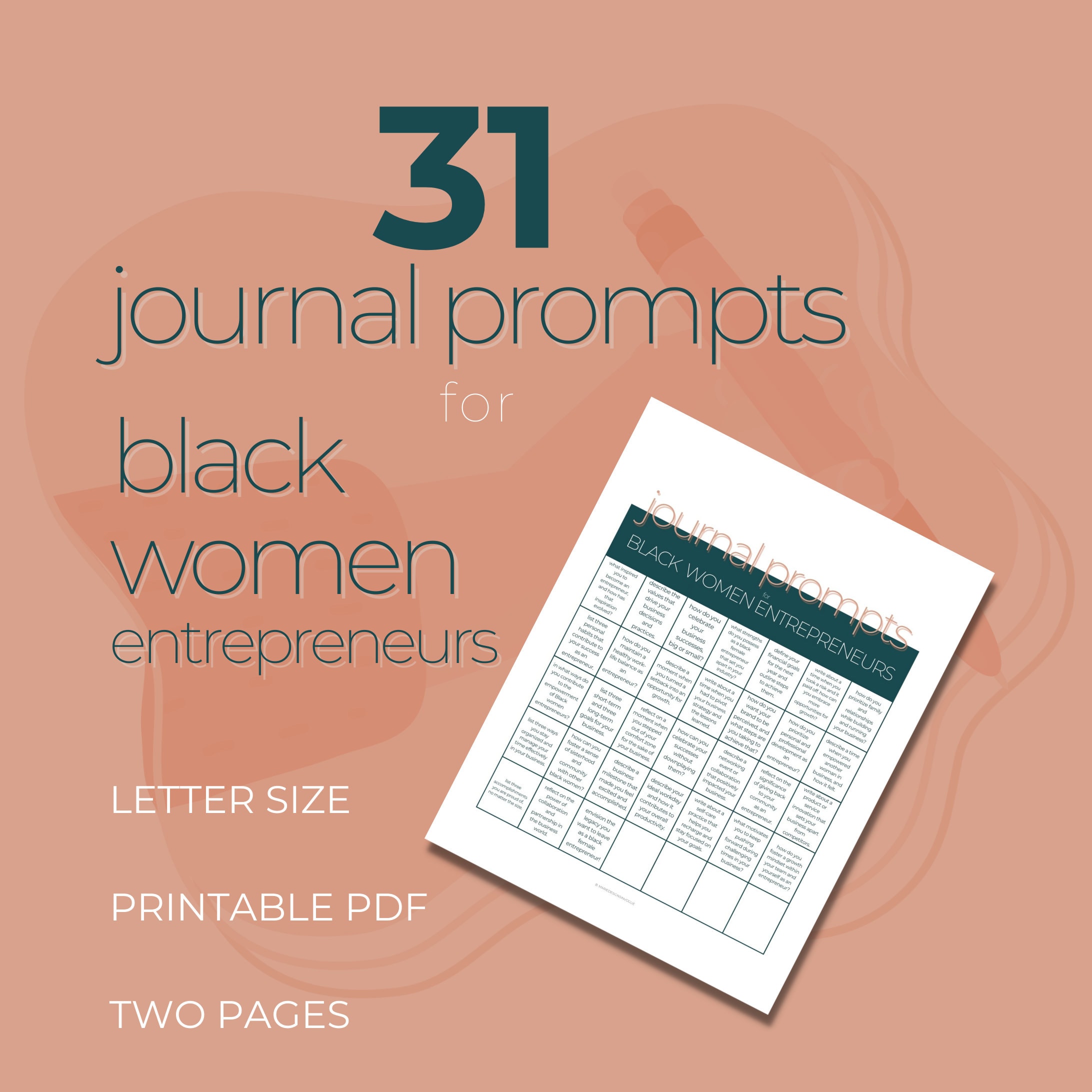 31 Journal Prompts for Black Women Entrepreneurs | Journal Prompts ...