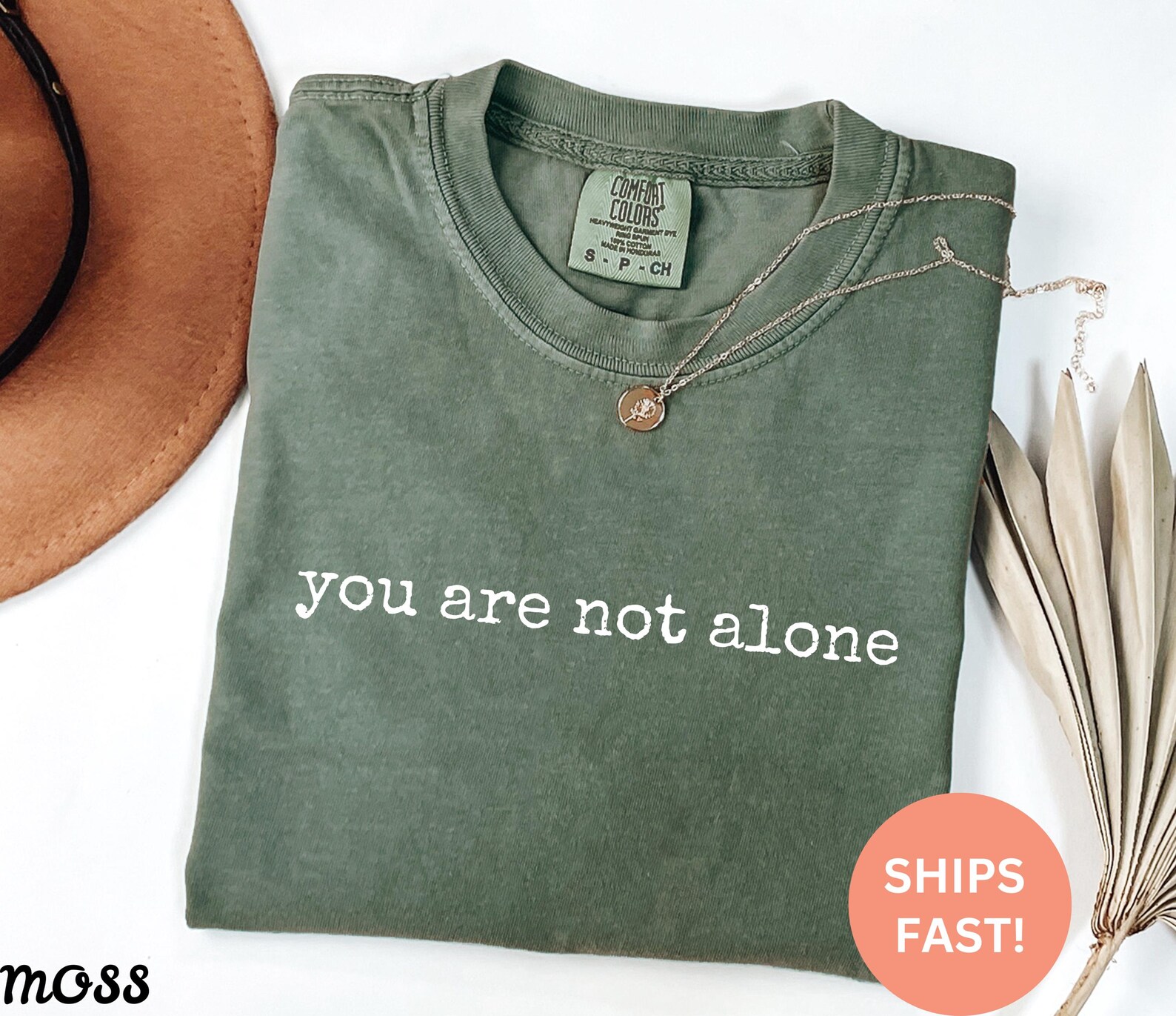 Comfort Colors® You Are Not Alone Shirt, Mental Health Awareness Tee ...