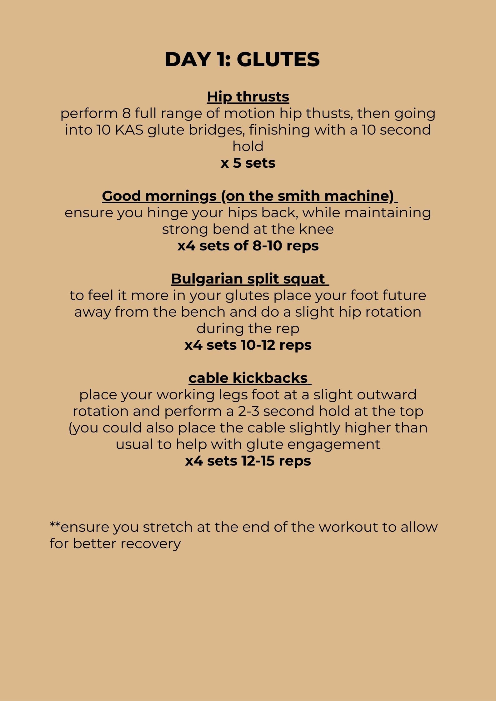 The Ultimate Glute Guide - Etsy