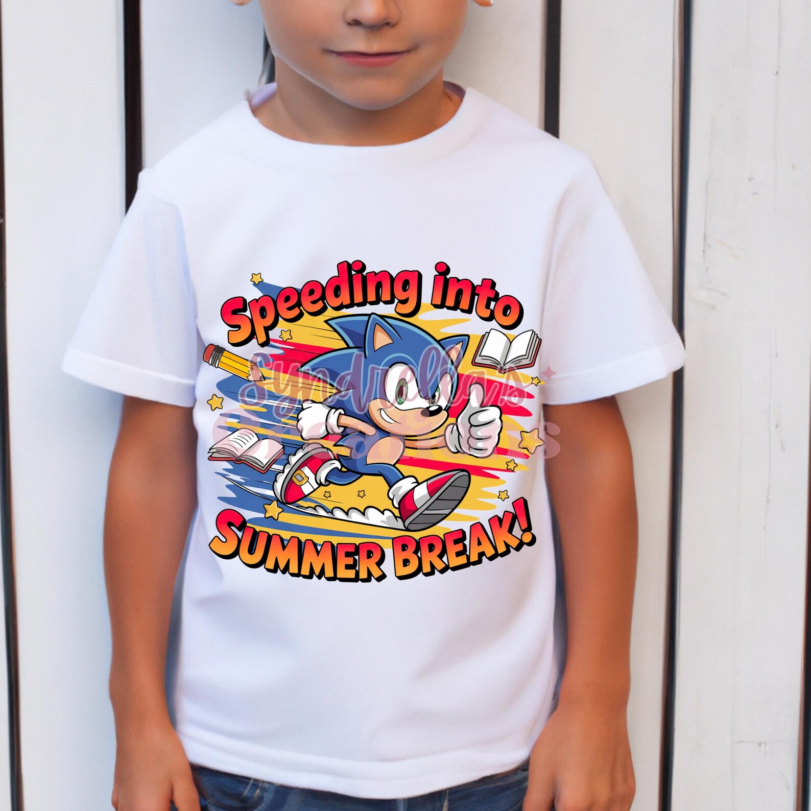 Sonic Summer Break Png, Last Day of School Png, Cartoon Kids Tee, Gift ...