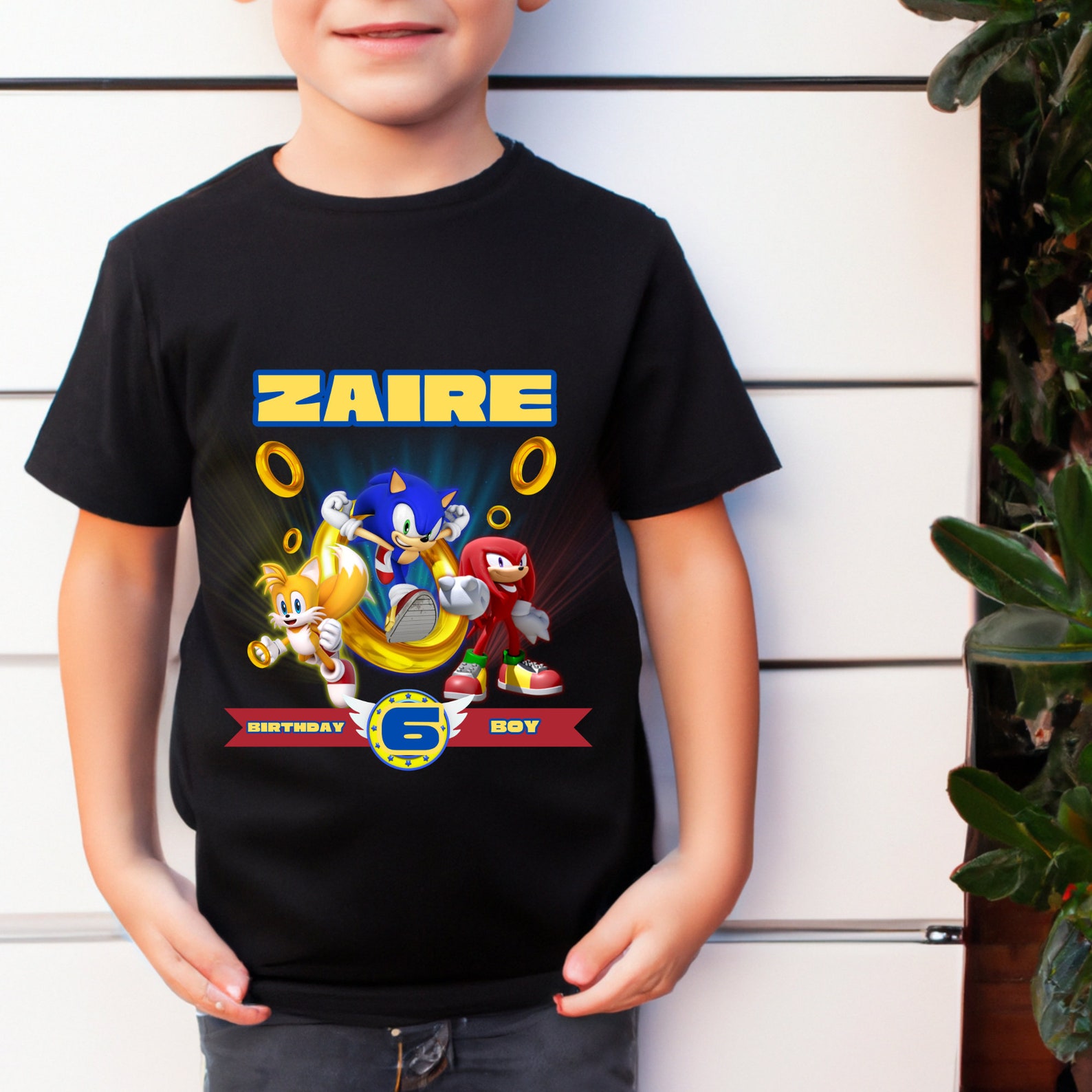 Editable Sonic Birthday PNG, Custom Sonic Name PNG, Sonic Birthday Age ...