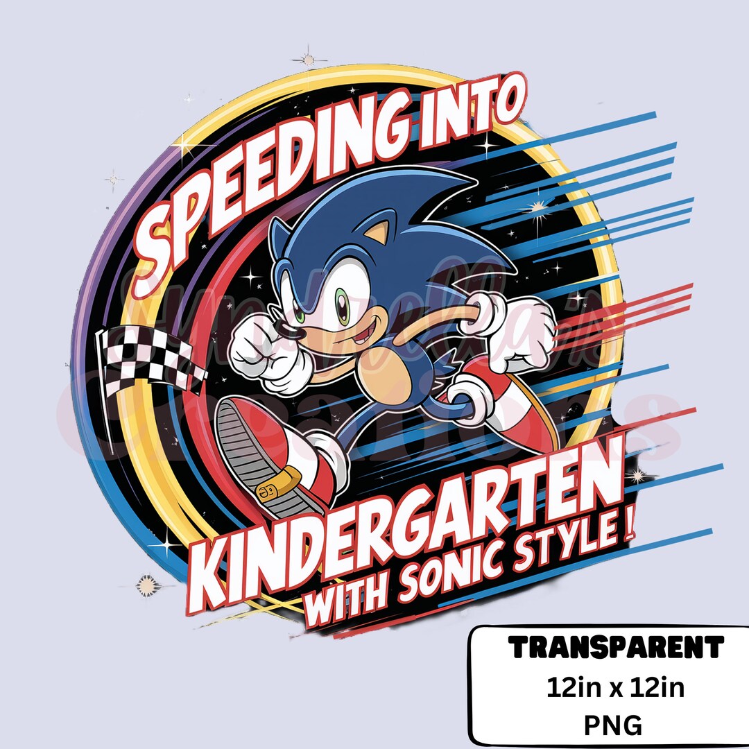 Sonic Kindergarten Grade PNG para meninos, Roupa de volta às aulas PNG ...