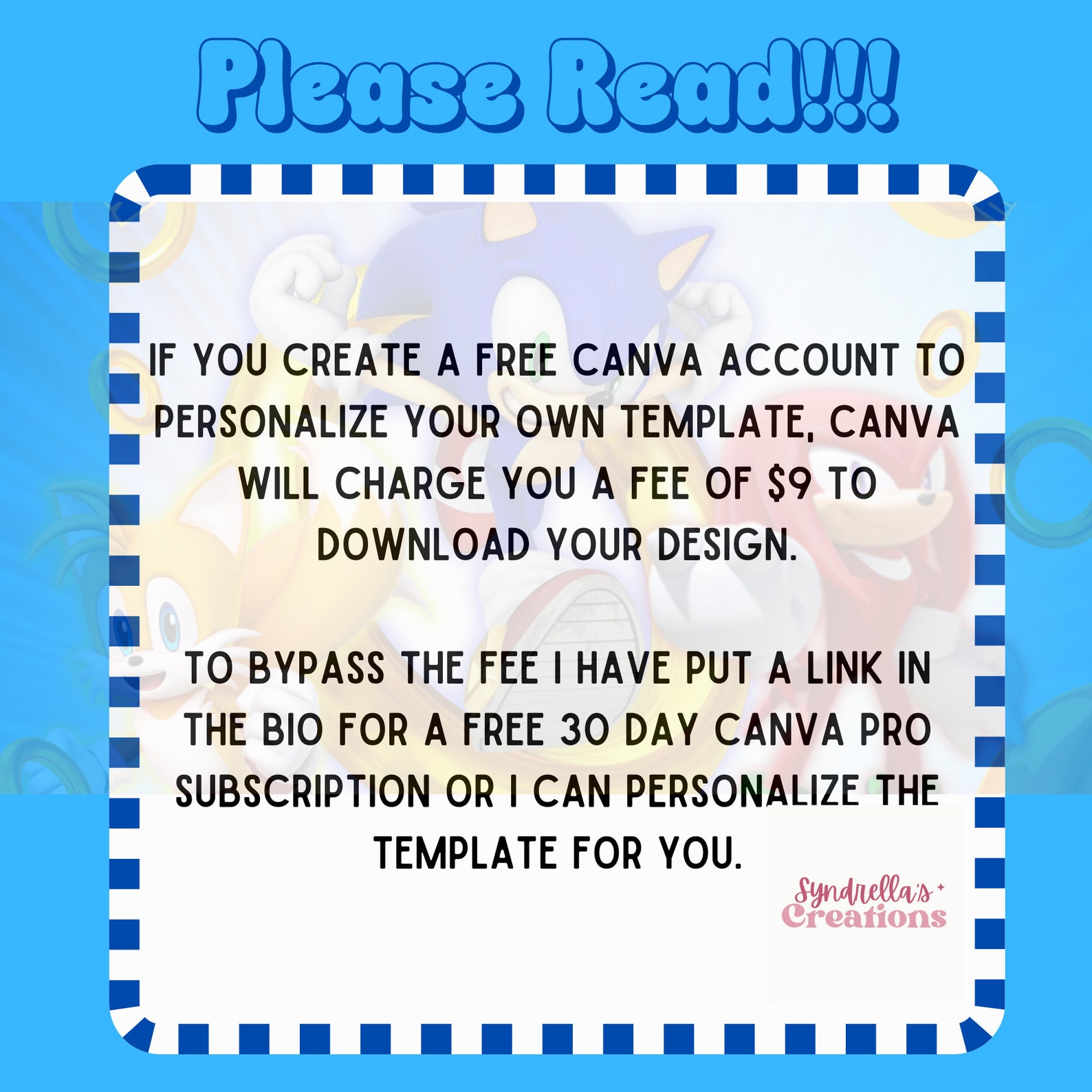 Sonic Birthday Invitation, Sonic Invitation, Sonic Party Invite, Kids ...