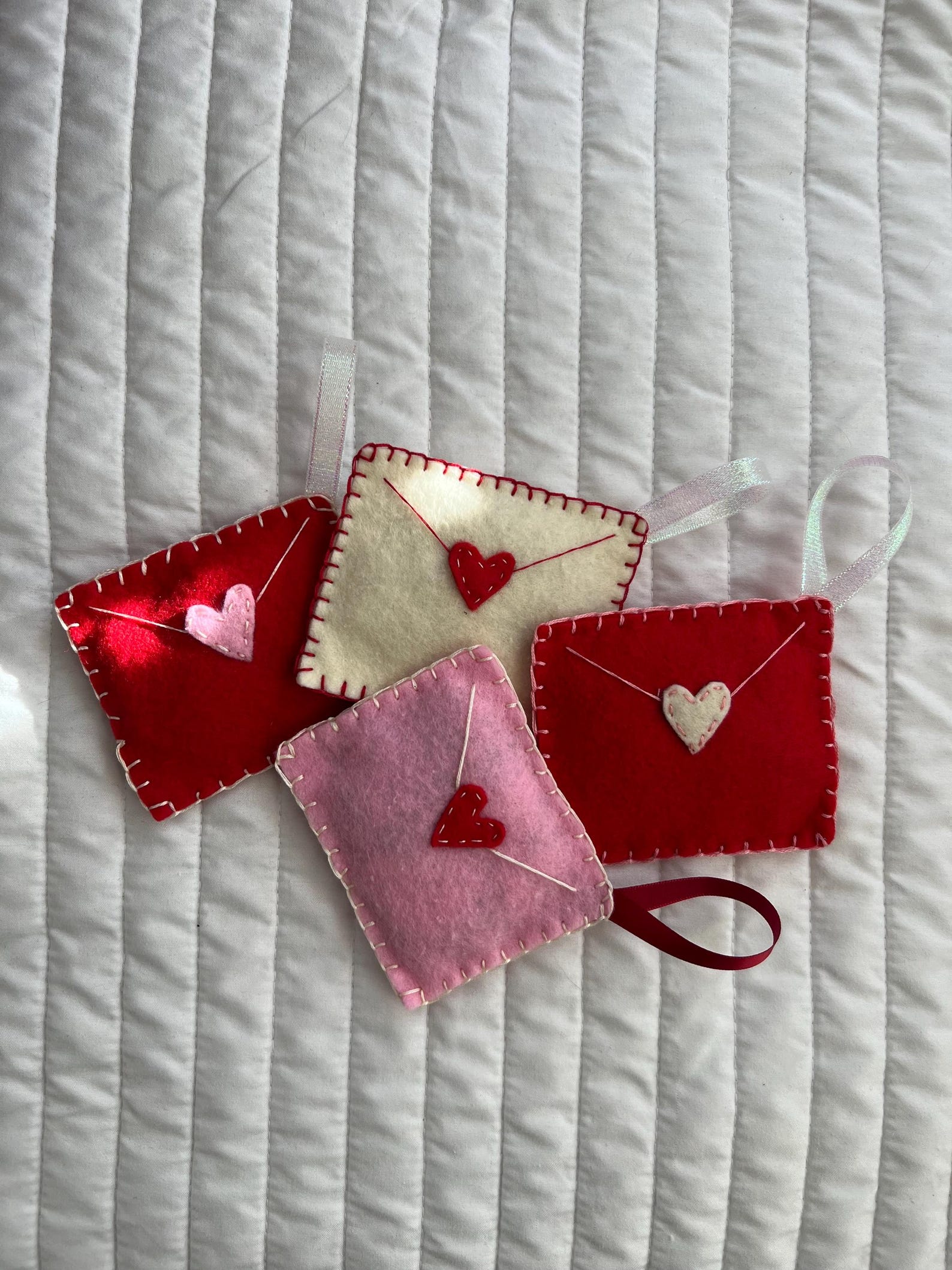 Valentines Day Envelope Felt Ornament - Etsy