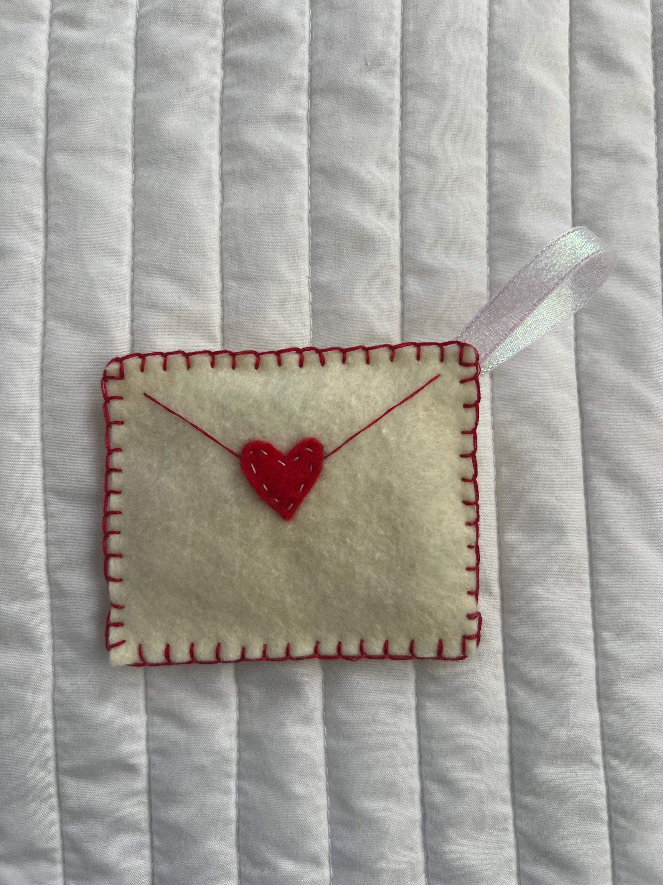 Valentines Day Envelope Felt Ornament - Etsy