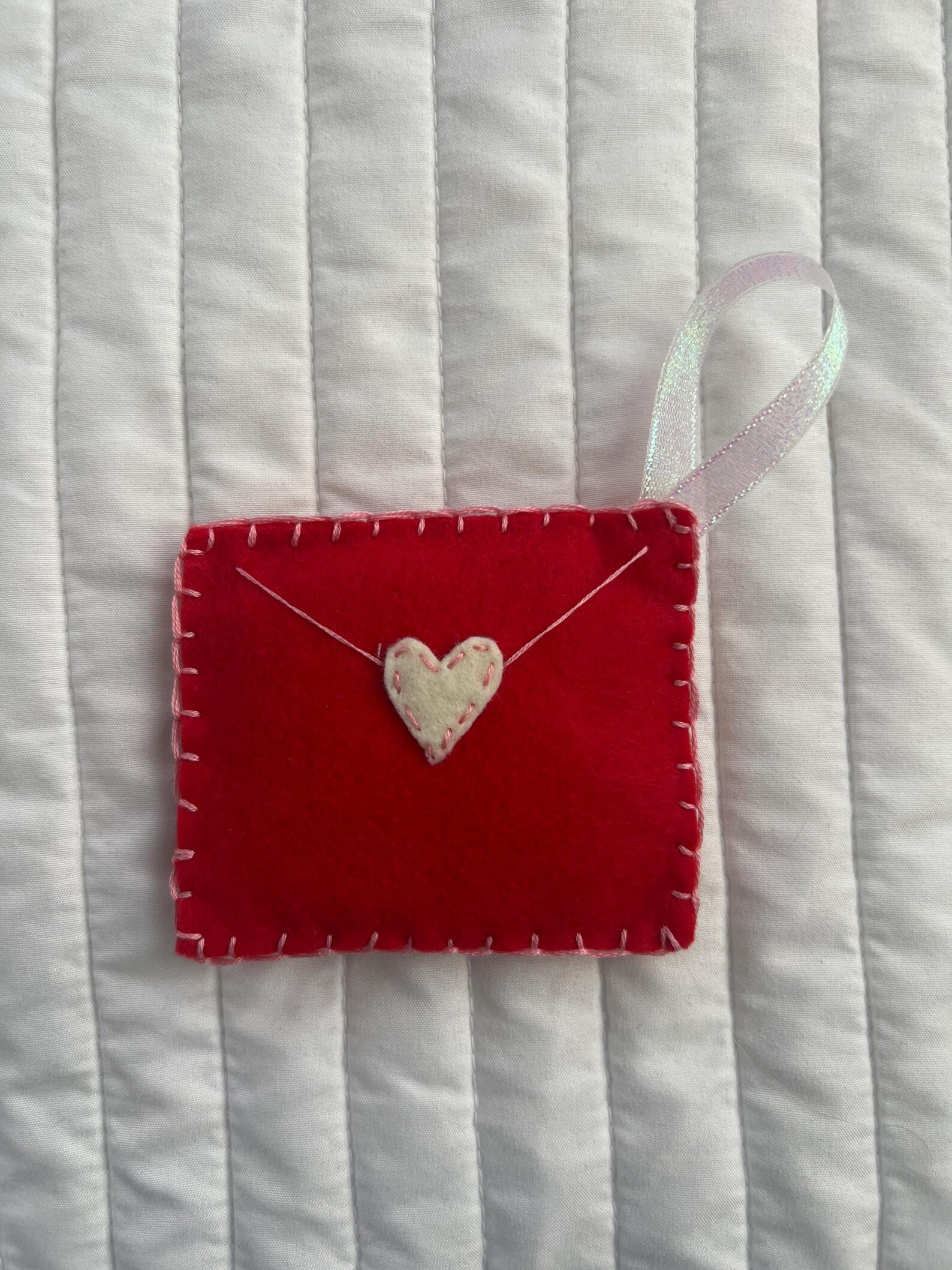 Valentines Day Envelope Felt Ornament - Etsy