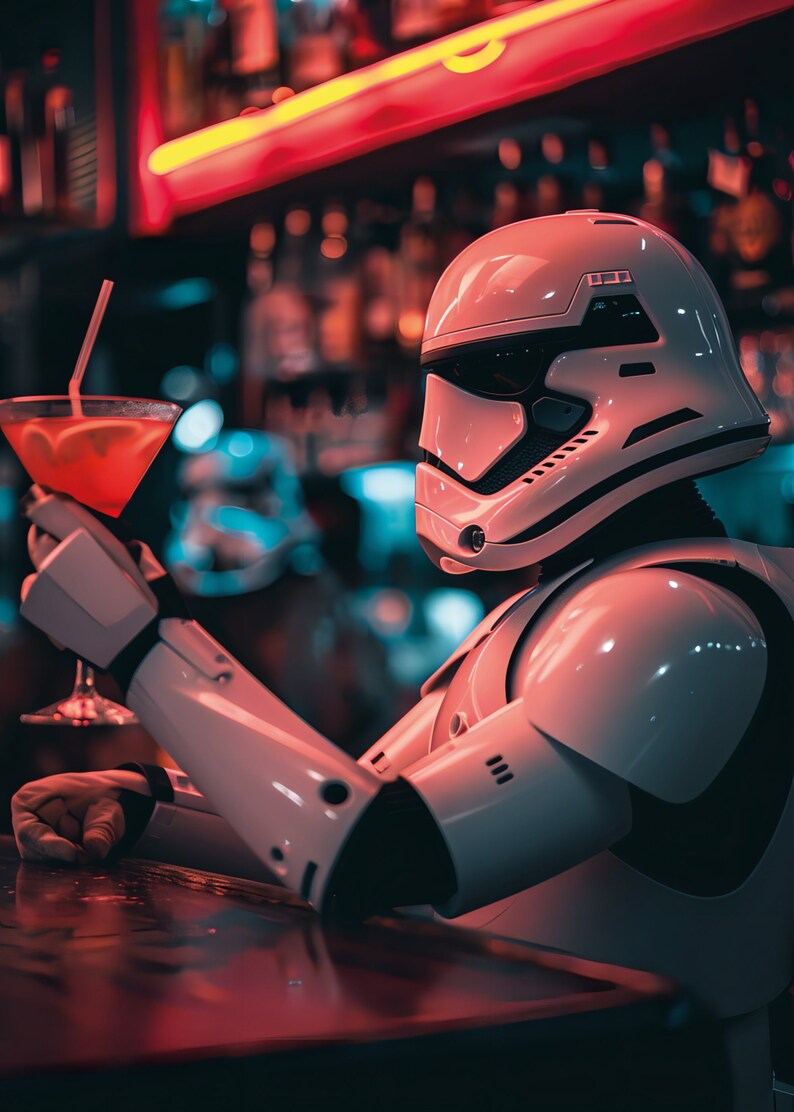 Drunken Stormtrooper Star Wars Poster Digital Download Stormtrooper ...