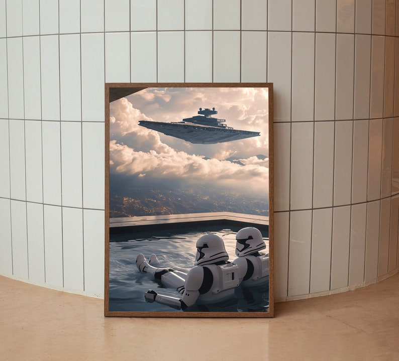 Pool Stormtrooper Stormtrooper Poster Digital Download Star Wars ...