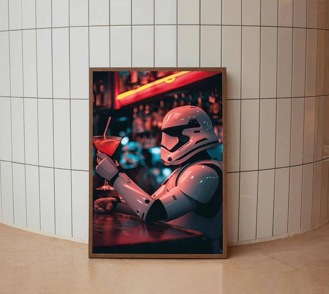Drunken Stormtrooper Star Wars Poster Digital Download Stormtrooper ...