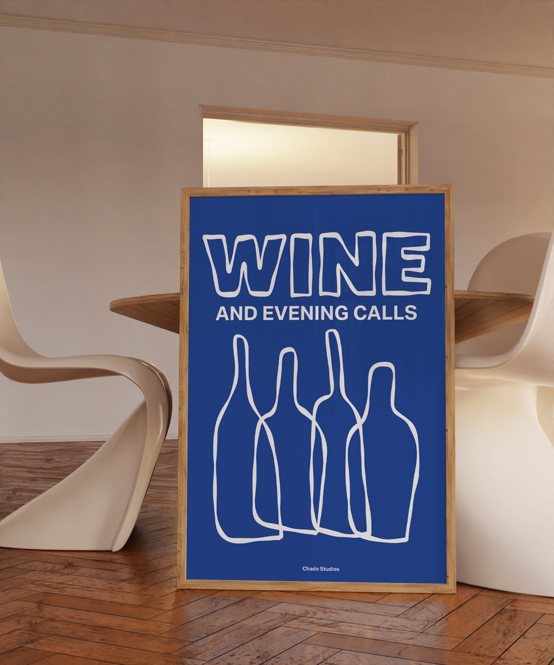 Wine and Evening Calls Print Printable Kitchen Poster, Wine Lover Art ...