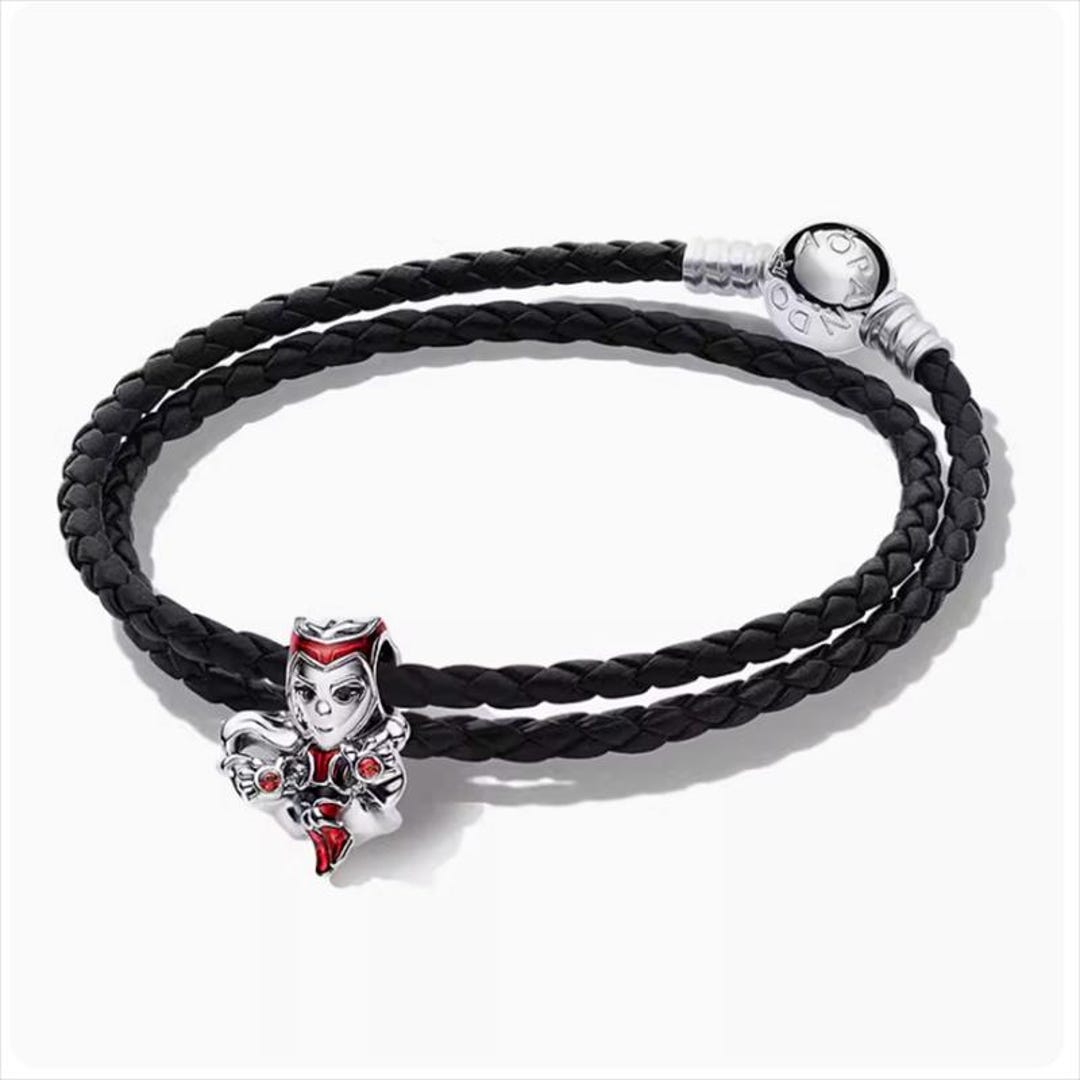 Pandora Scarlet Witch Double Loop Woven Leather Bracelet - Etsy
