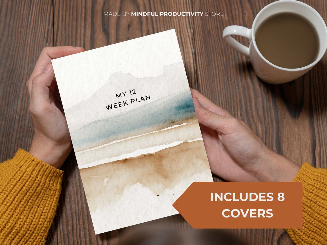 12 Week Year Planner Printable, 12 Week Planner, Digital Planner ...