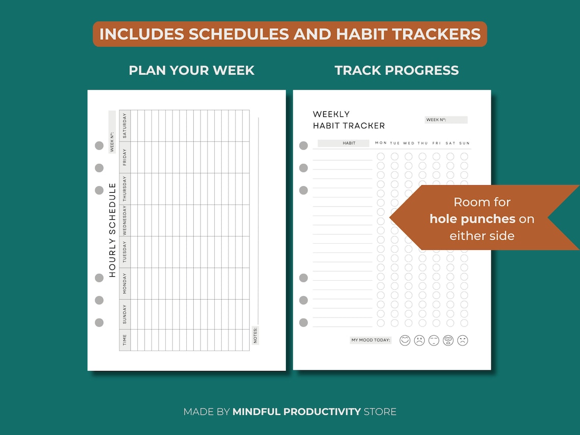 12 Week Year Planner Printable, 12 Week Planner, Digital Planner ...