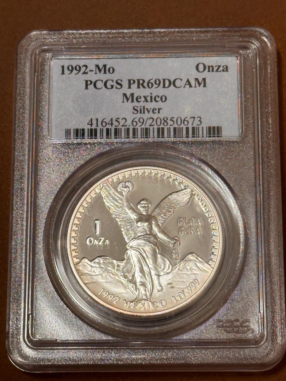 1992 Mo Mexico Onza 1 Oz Silver PCGS PR69 DCAM 551-29 - Etsy