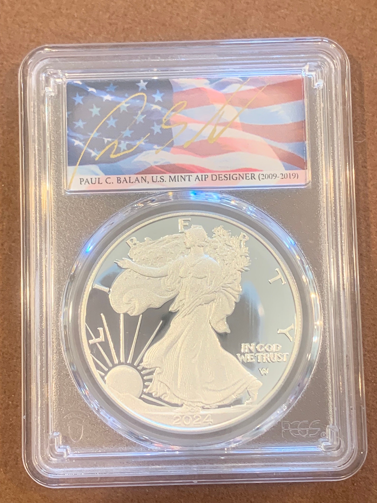 2024 W- American Silver Eagle- PCGS- PR70DCAM- Adv. Release/ Congrats ...