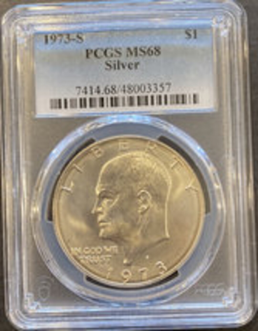 1973 S Silver Eisenhower Dollar PCGS MS68 - Etsy