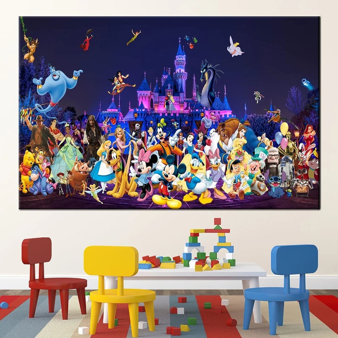 Castle Cartoon Characters Posters Prints Wall Art Canvas Paintings for ...
