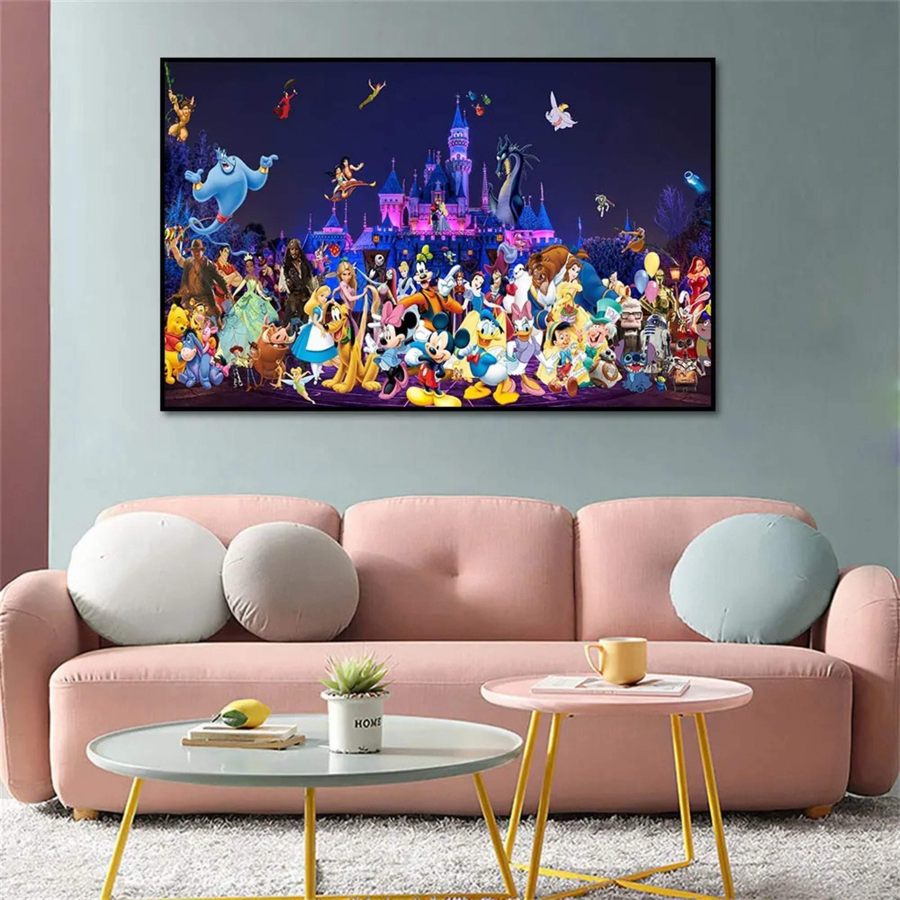 Castle Cartoon Characters Posters Prints Wall Art Canvas Paintings for ...