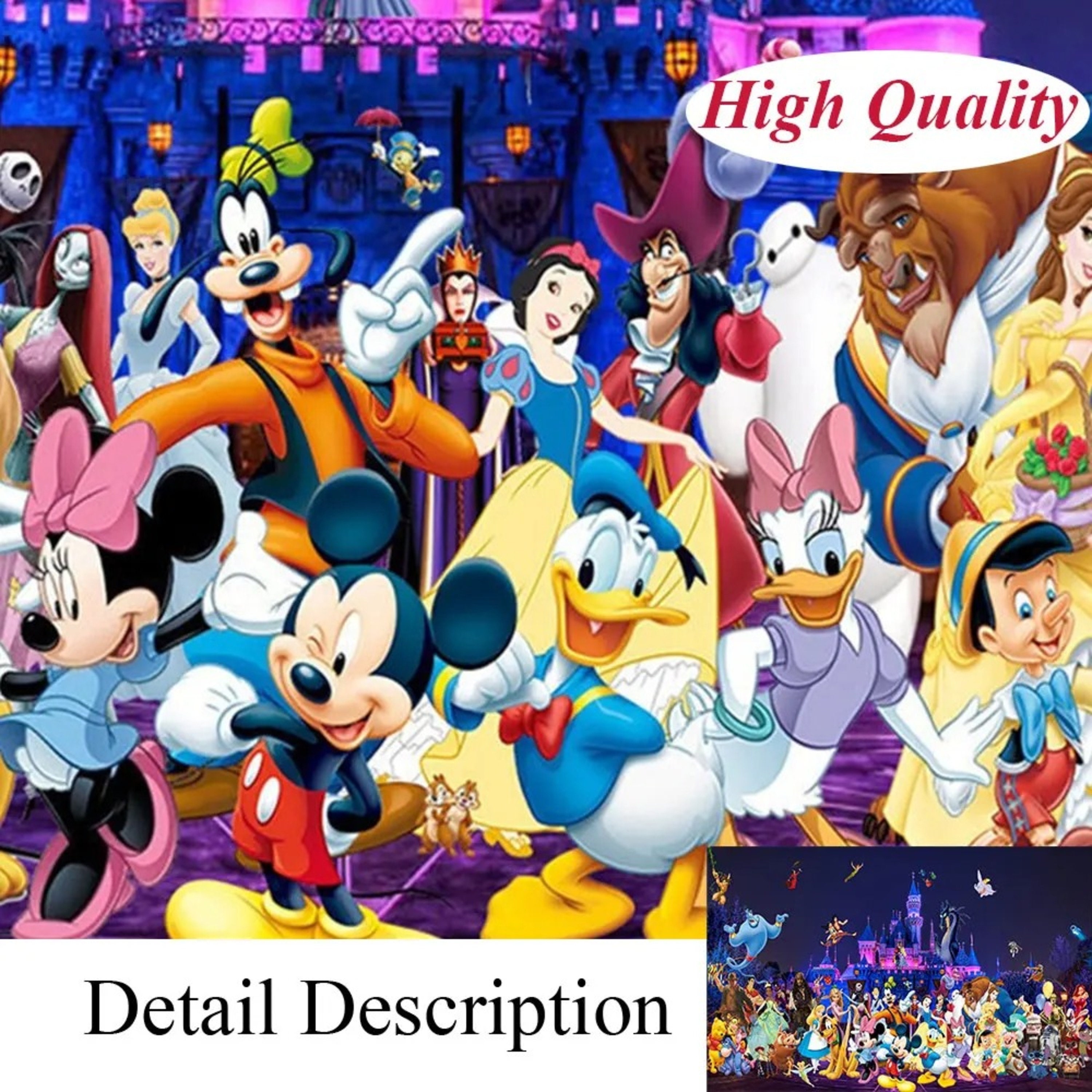 Castle Cartoon Characters Posters Prints Wall Art Canvas Paintings for ...
