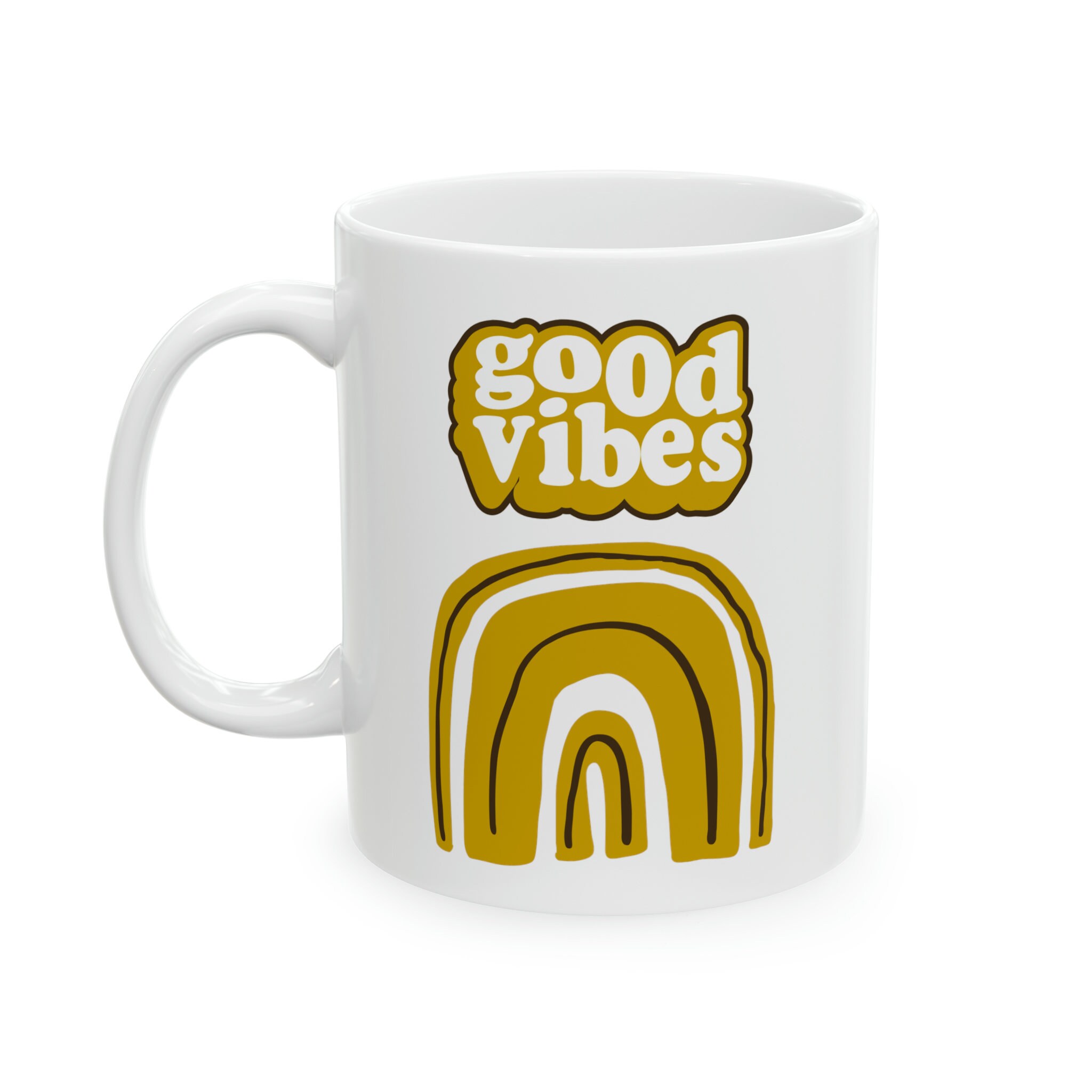 Retro Good Vibes Mug 11oz, Retro Gifts for Her or Him, Retro Coffee Cup ...